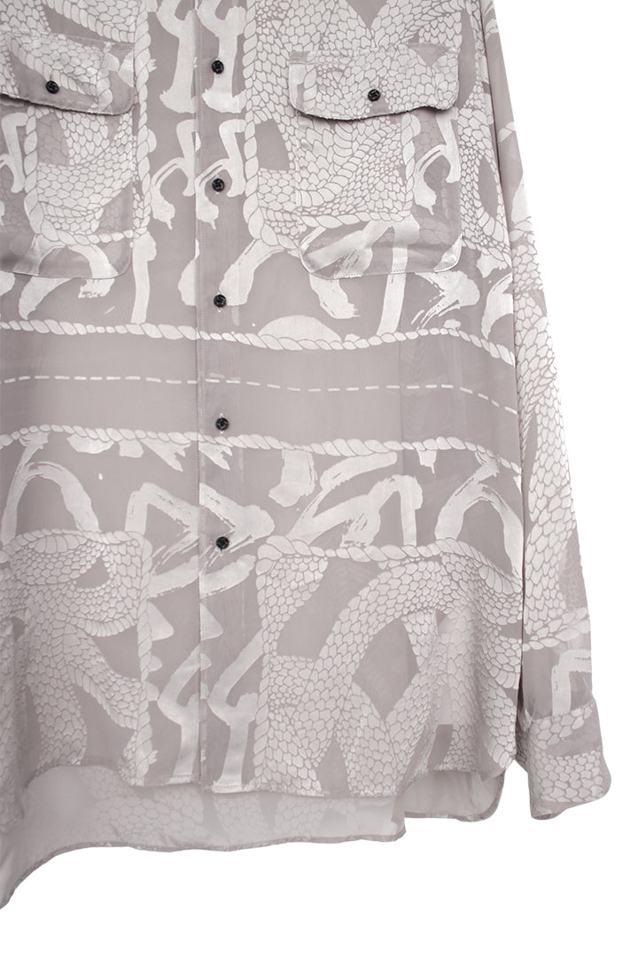 KOZABURO_OPAL BOXY FIT FLAP POCKET SHIRT (Beige) – TOBIRA STORE